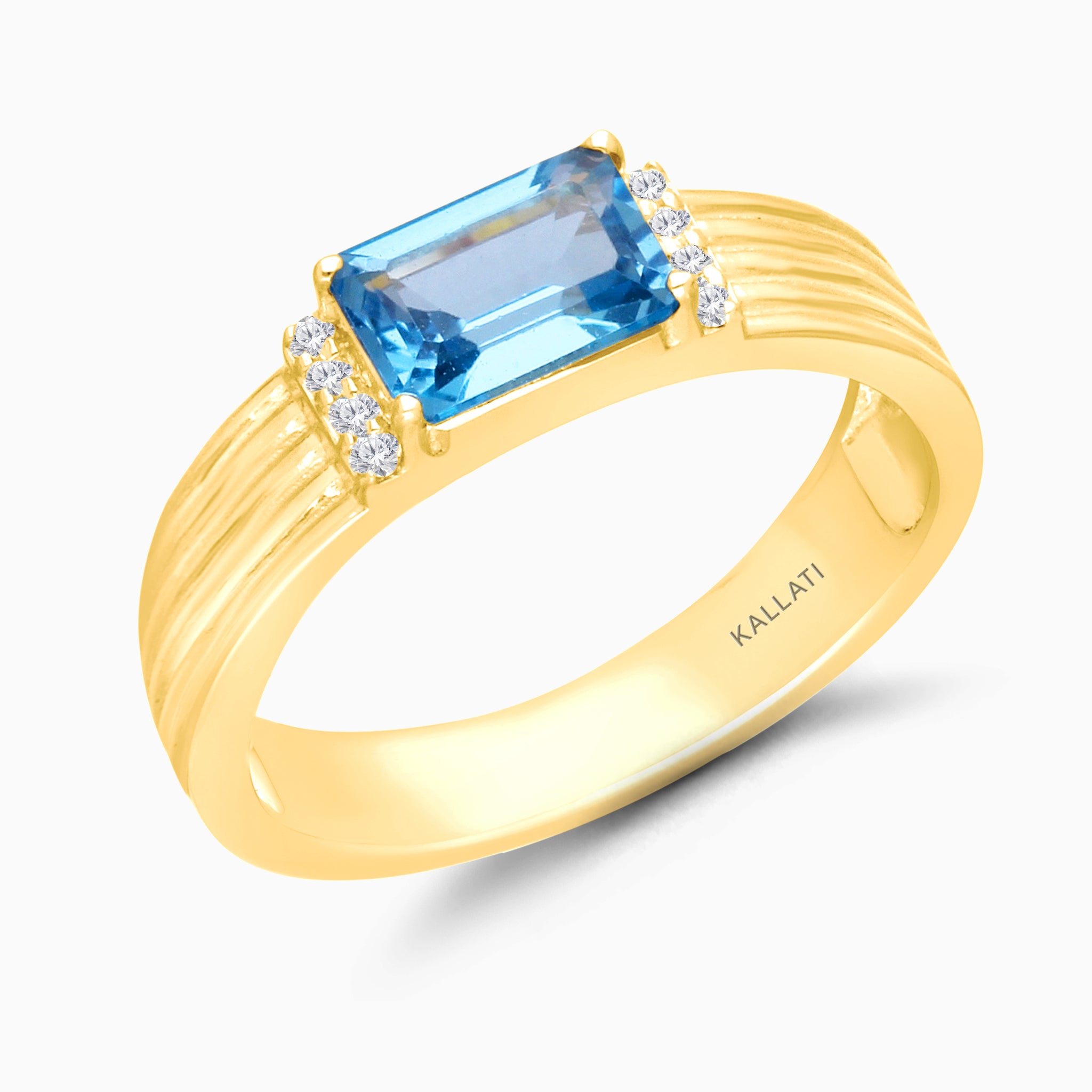 Bold & Blue Multi Stack Topaz Ring