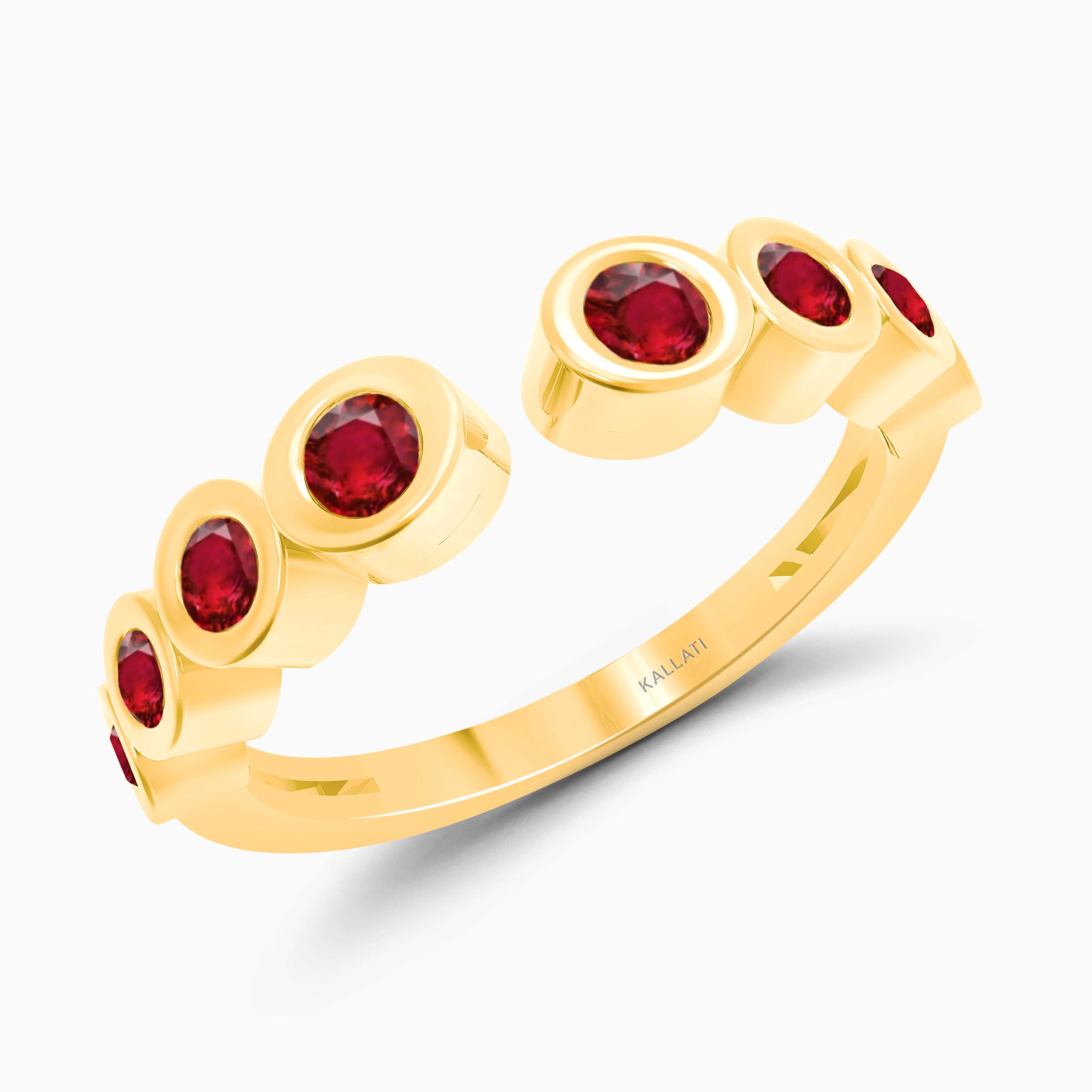 Bubble Ruby Open Ring