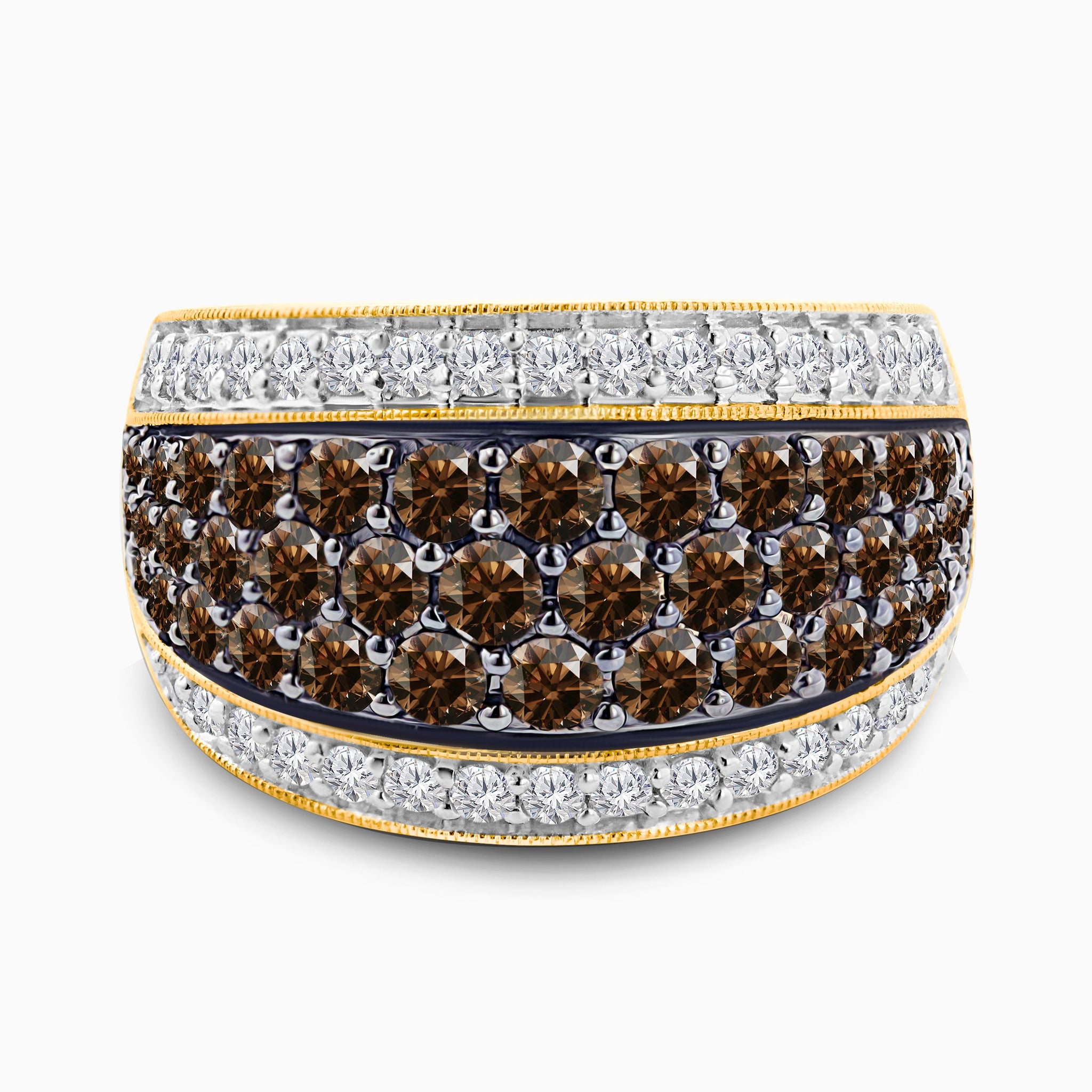 Bold Coco & White Diamond Ring