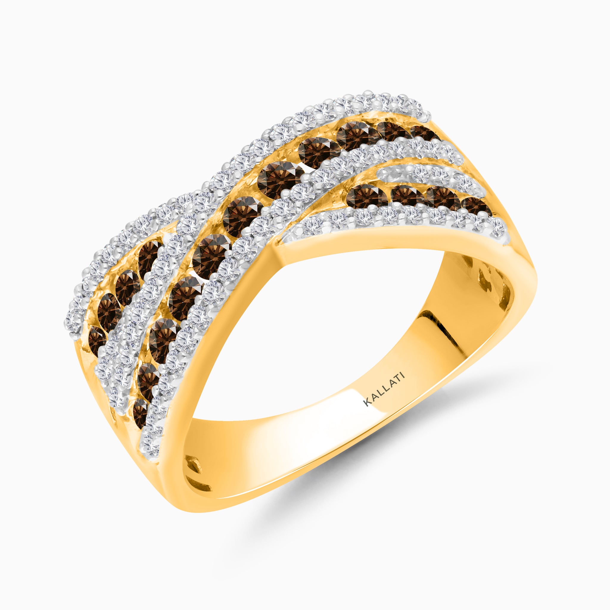 Coco & White Diamond X Ring