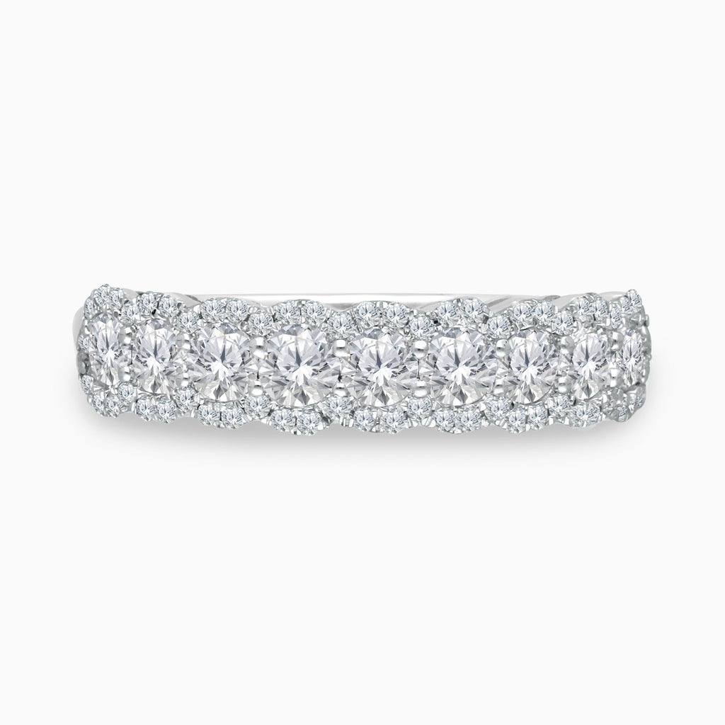 Diamond Halo Eternity Band – KALLATI