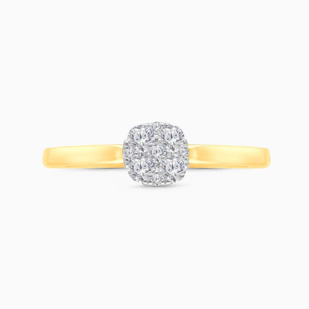 White Diamond Solitare Ring – KALLATI