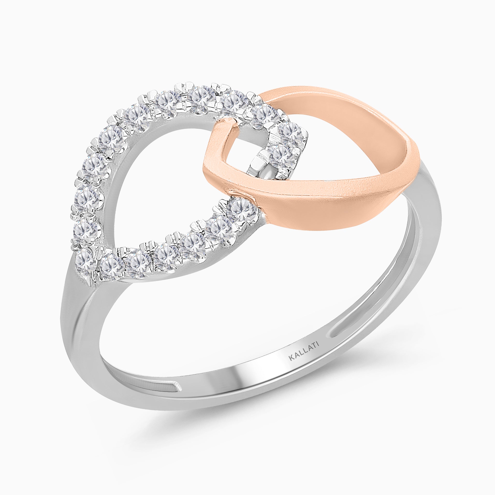 Dual Tone Interlocking Band