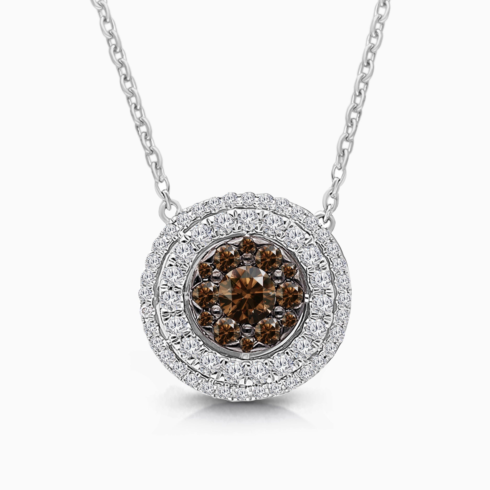 Coco & White Diamond Circle Pendant