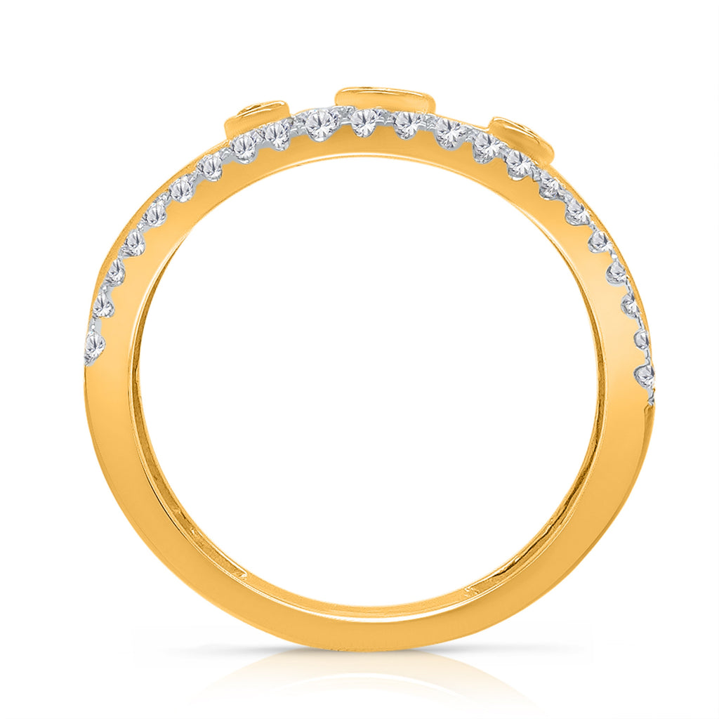 Kallati Eternal Diamond Ring in 14K Two-Tone Gold – KALLATI